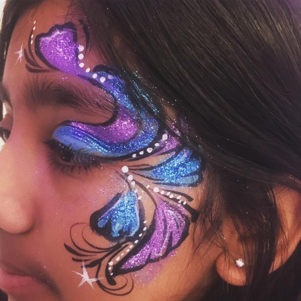 Gallery – On the Job Designs – Fancy Nancy Faces, San Diego face painter