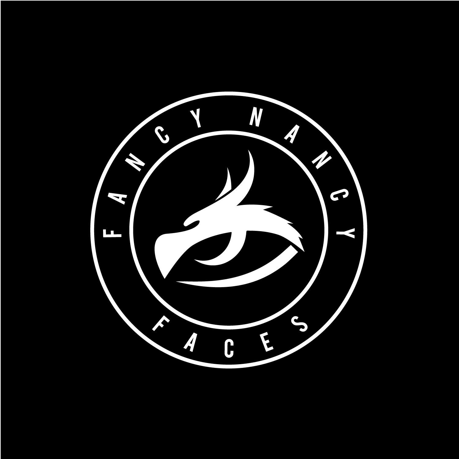 FancyNancyFaces_Logo_Digital_Circle_White_Black_Background – Fancy ...